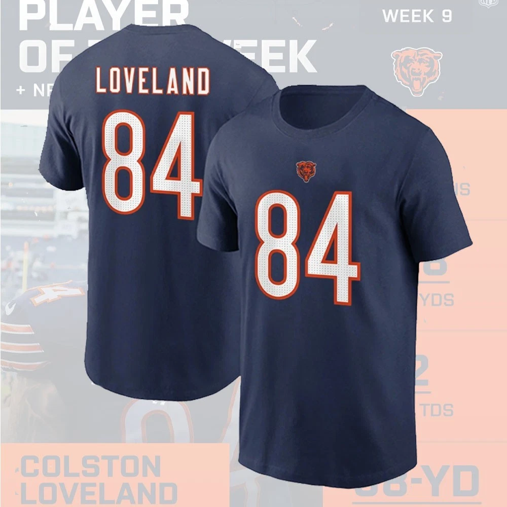 Colston Loveland Bear Player Team 2025 Name and Number For Fans ...