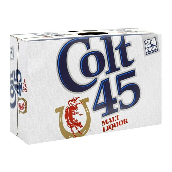 Colt 45 Malt Liquor, Domestic Lager, 24 Pack, 12 fl oz Can, 5.6% ABV ...