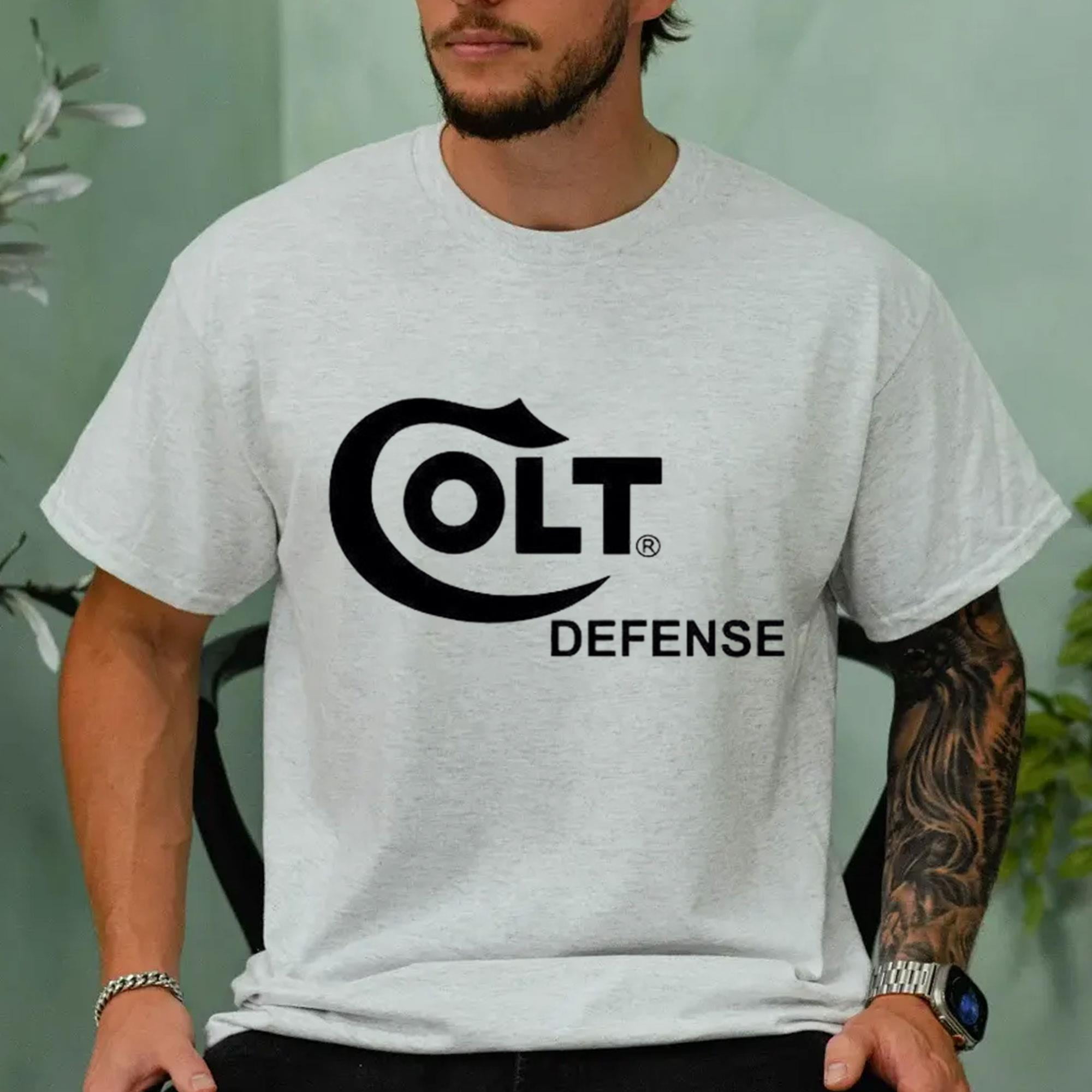Colt Defense Black Logo T-Shirt 2nd Amendment Pro Gun Tee Firearms ...