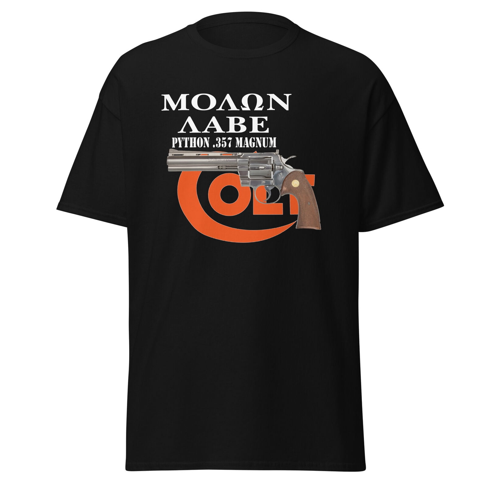 Colt Python .357 Magnum, Molon Labe Spartan Warrior Men's Classic T ...