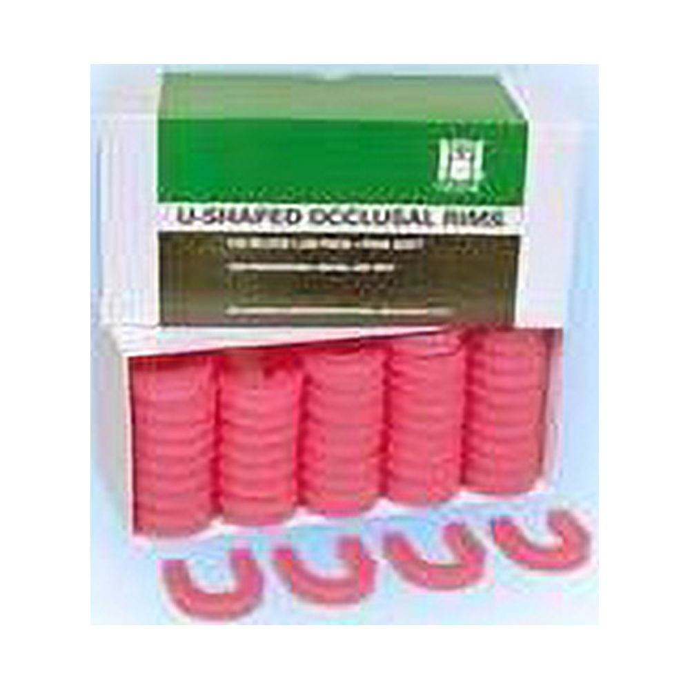 Coltene Whaledent U-Shaped Occlusal Rims Wax Bite Blocks, Soft Pink ...
