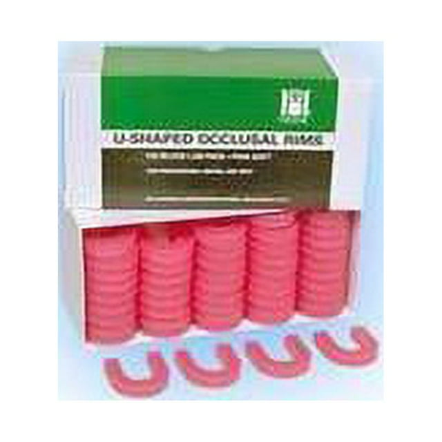 Coltene Whaledent U-Shaped Occlusal Rims Wax Bite Blocks, Soft Pink ...