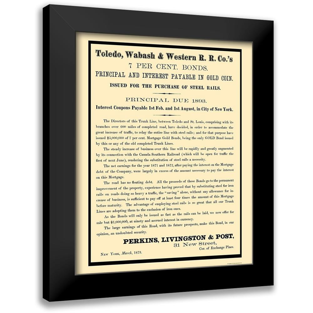 Colton 12x14 Black Modern Framed Museum Art Print Titled - Toledo ...