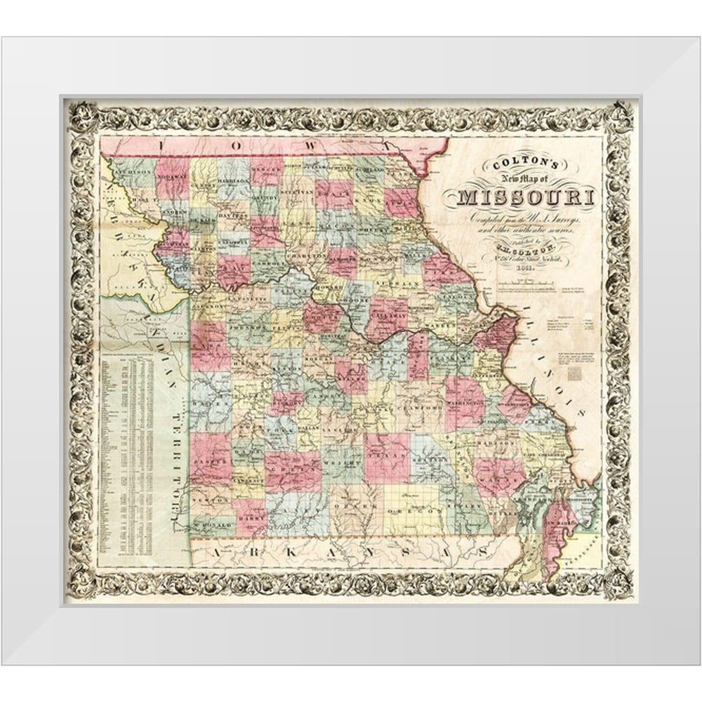 Colton 13x12 White Modern Wood Framed Museum Art Print Titled ...