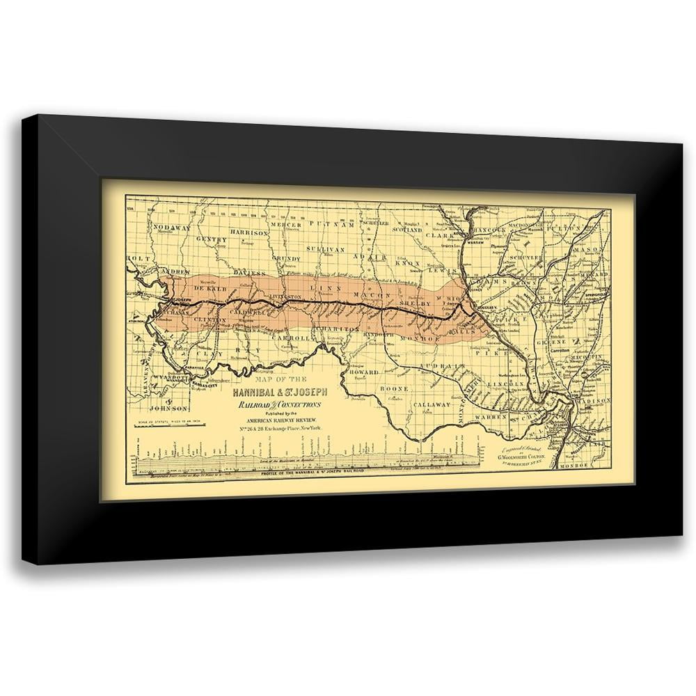 Colton 14x10 Black Modern Framed Museum Art Print Titled - Hannibal and ...