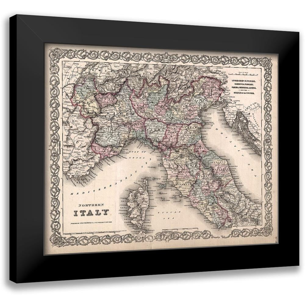 Colton 14x12 Black Modern Framed Museum Art Print Titled - 1855 Coltons ...