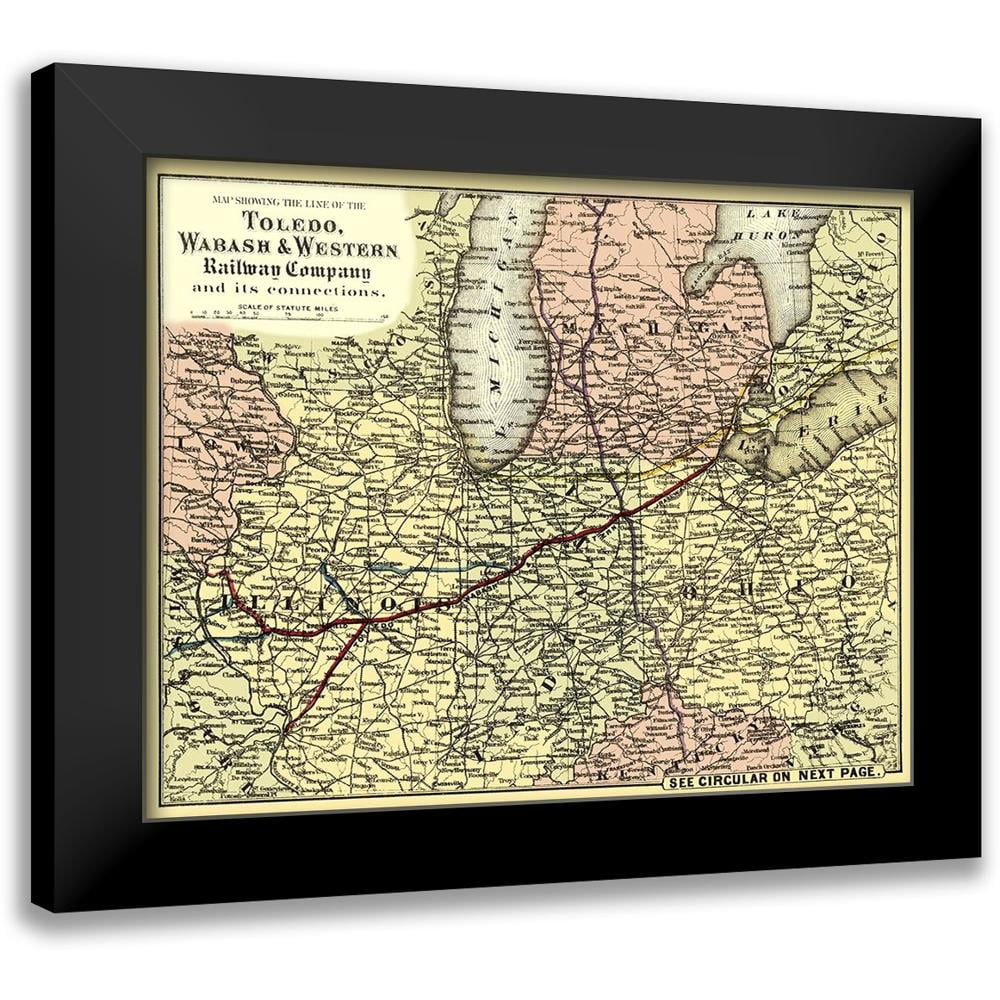 Colton 14x12 Black Modern Framed Museum Art Print Titled - Toledo ...