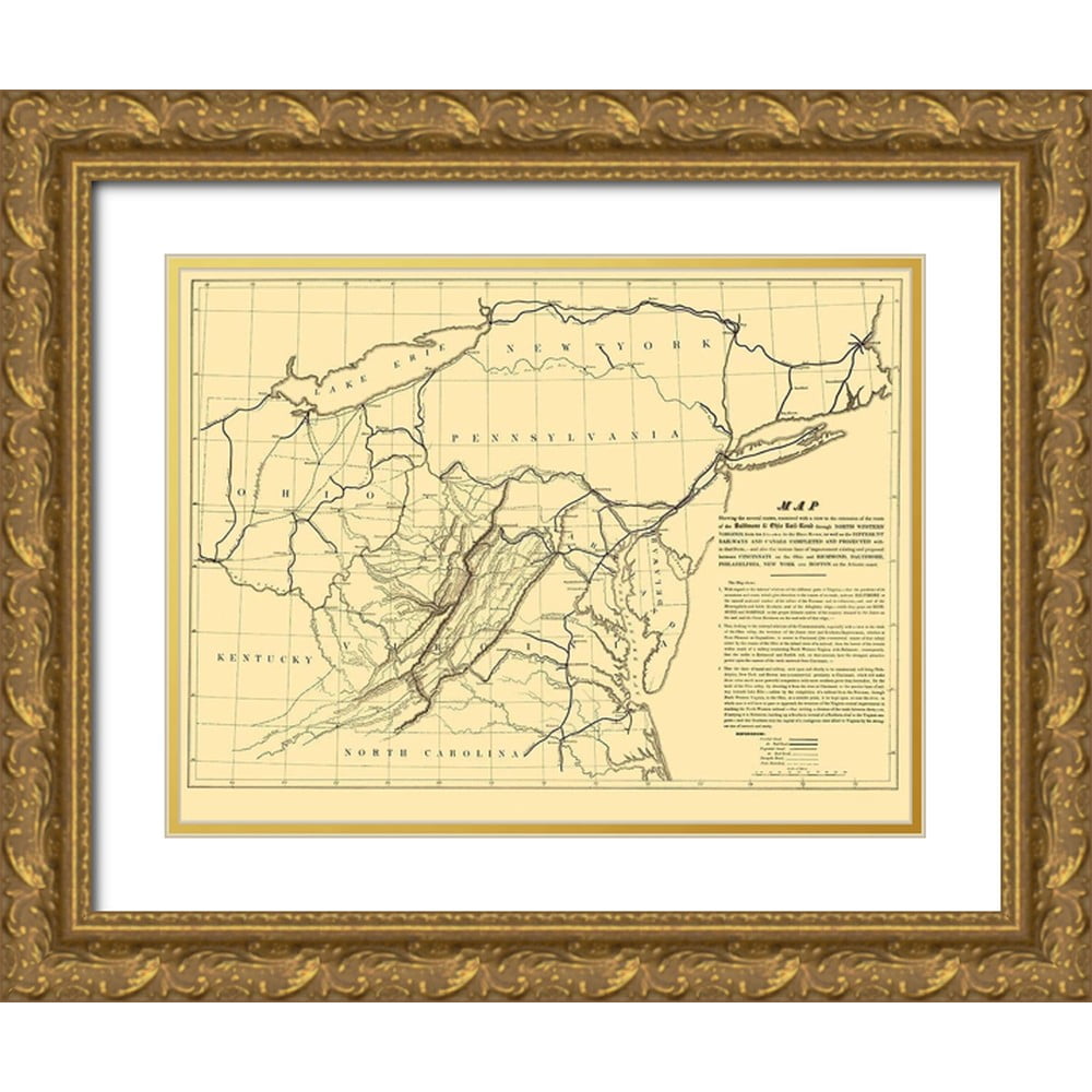 Colton 14x12 Gold Ornate Wood Framed with Double Matting Museum Art ...