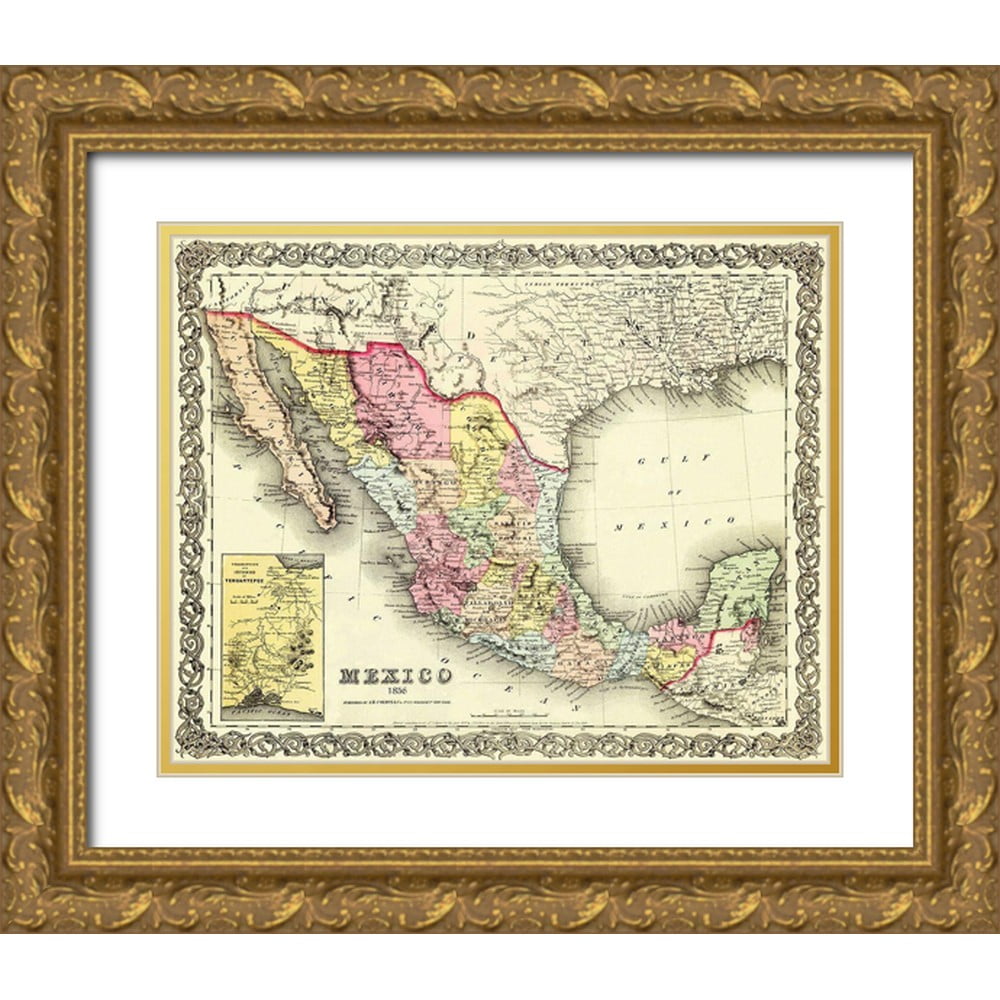 Colton 14x12 Gold Ornate Wood Framed with Double Matting Museum Art ...