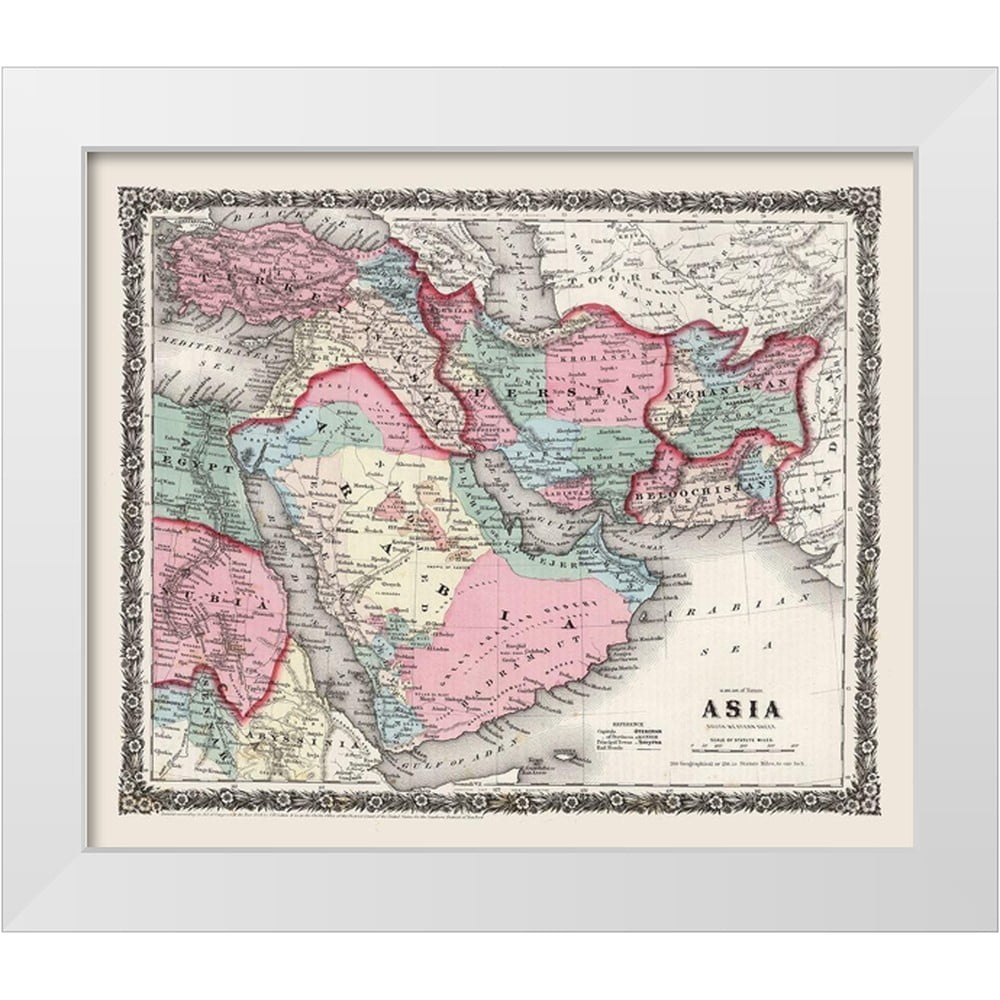 Colton 14x12 White Modern Wood Framed Museum Art Print Titled - Middle ...