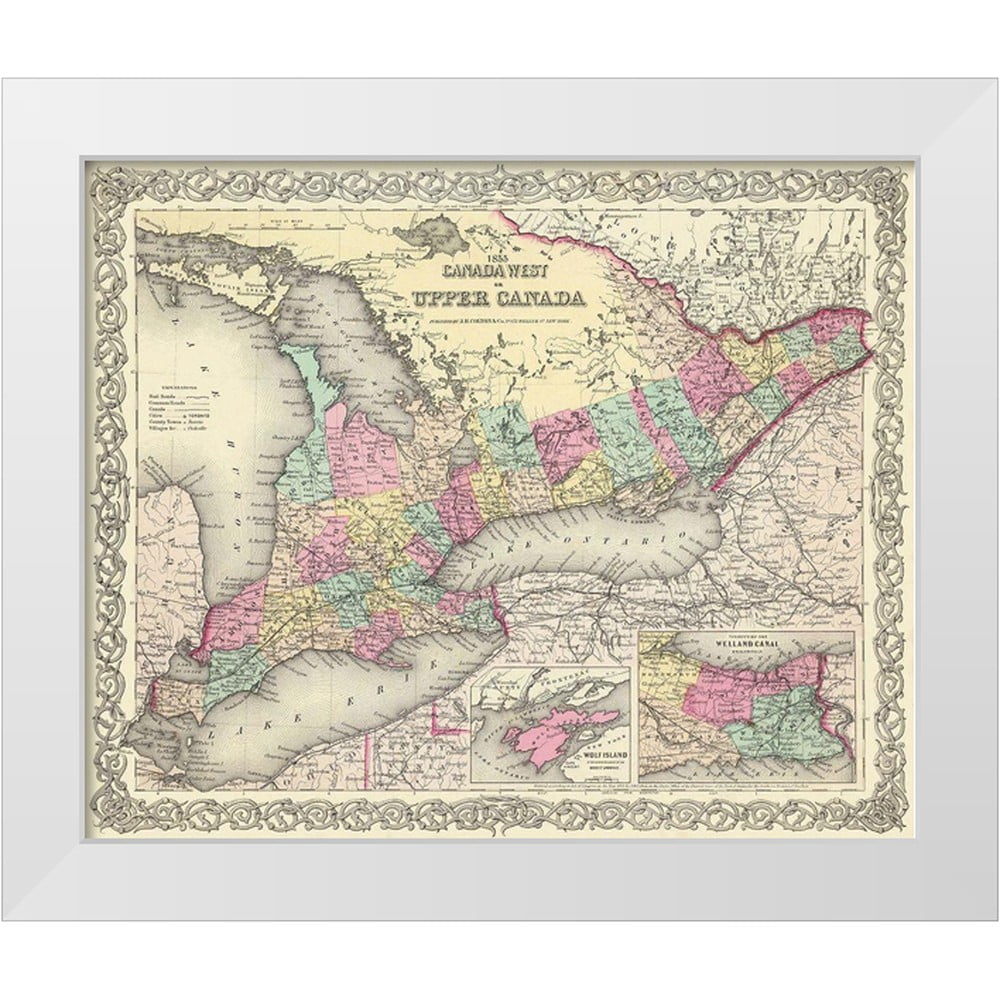 Colton 14x12 White Modern Wood Framed Museum Art Print Titled - Upper ...
