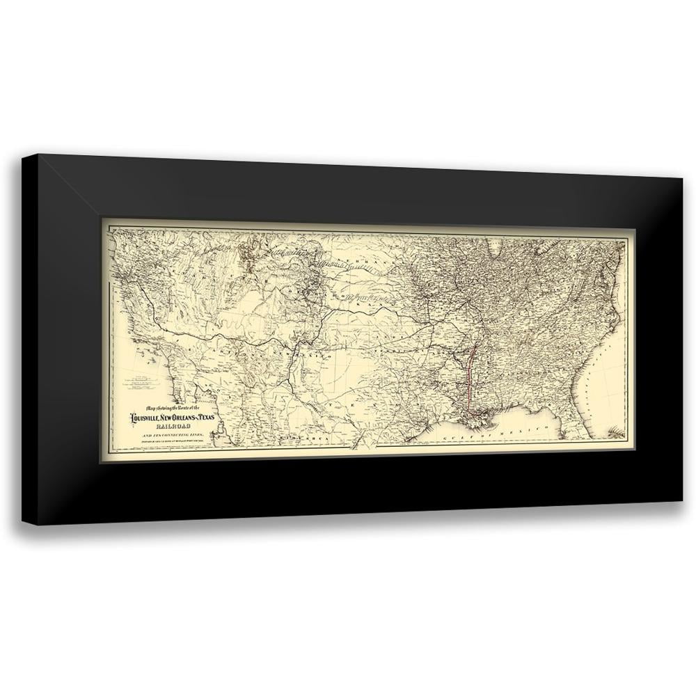 Colton 14x8 Black Modern Framed Museum Art Print Titled - Louisville ...