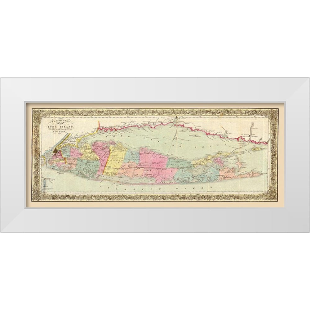 Colton 14x8 White Modern Wood Framed Museum Art Print Titled - Long ...