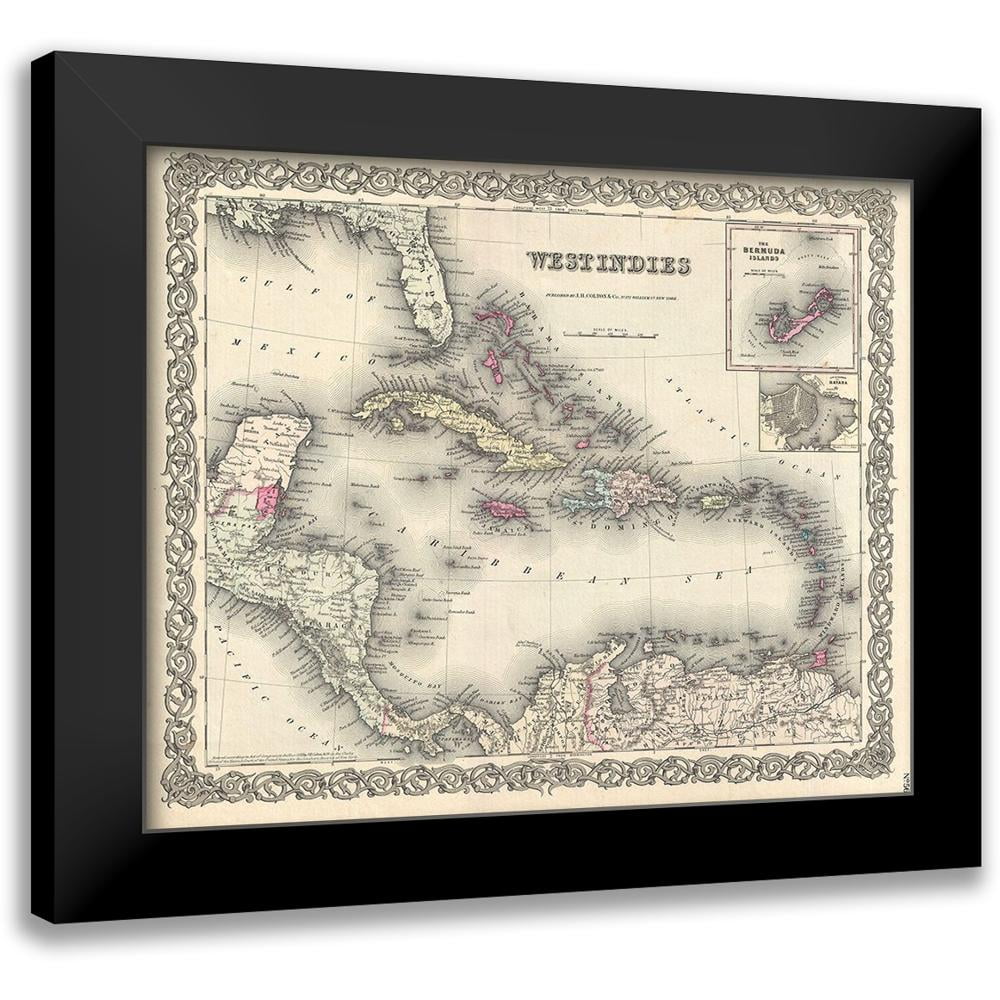 Colton 17x15 Black Modern Framed Museum Art Print Titled - 1855 Colton ...