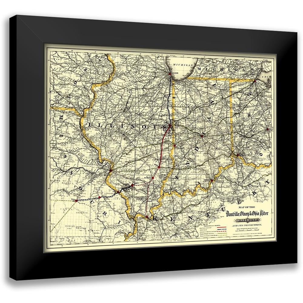 Colton 17x15 Black Modern Framed Museum Art Print Titled - Danville ...