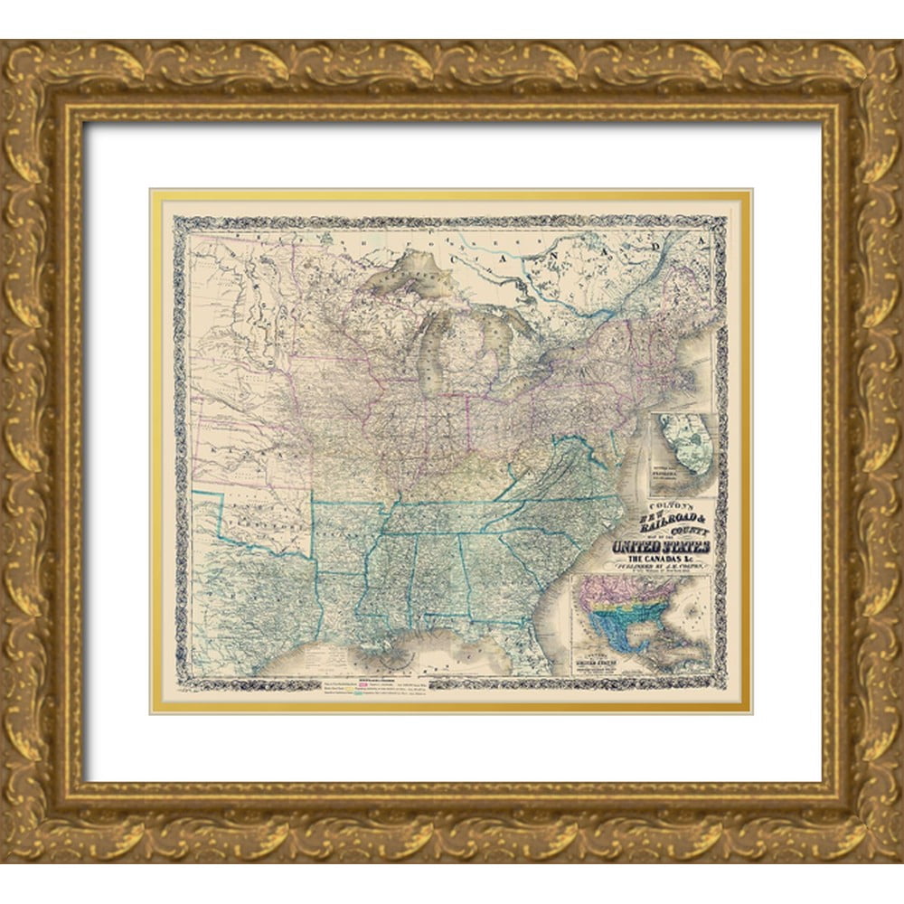 Colton 17x15 Gold Ornate Wood Framed with Double Matting Museum Art ...