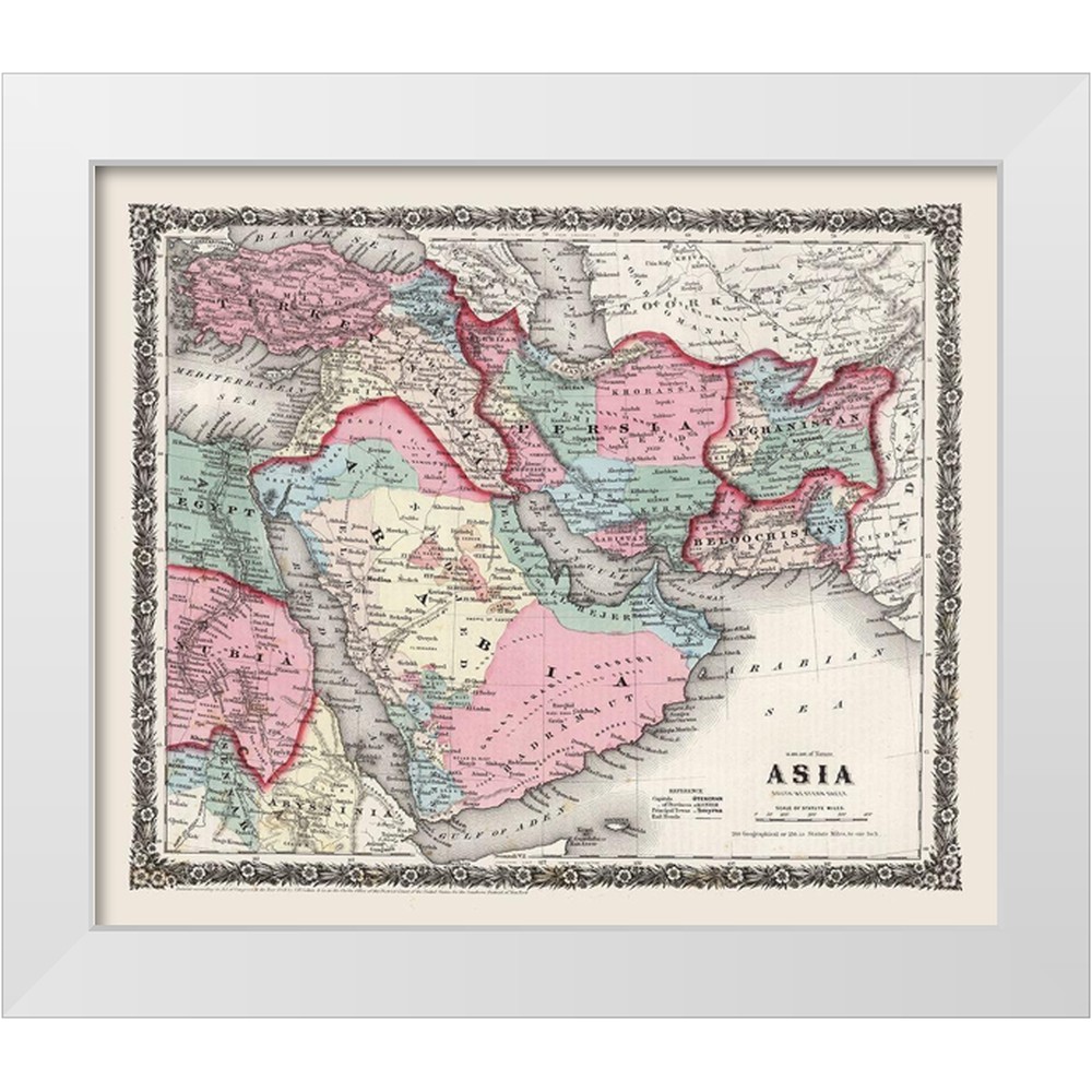 Colton 17x15 White Modern Wood Framed Museum Art Print Titled - Middle ...