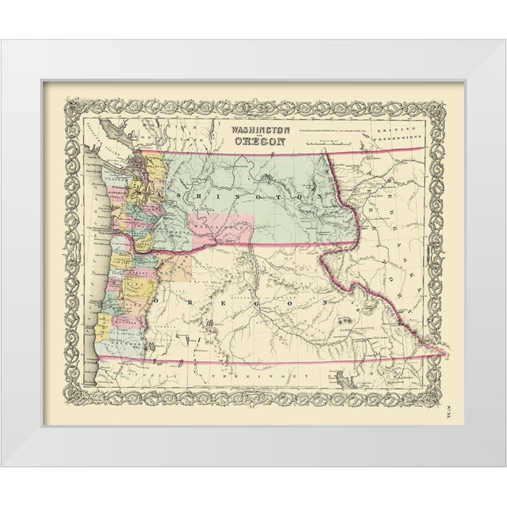 Colton 17x15 White Modern Wood Framed Museum Art Print Titled ...