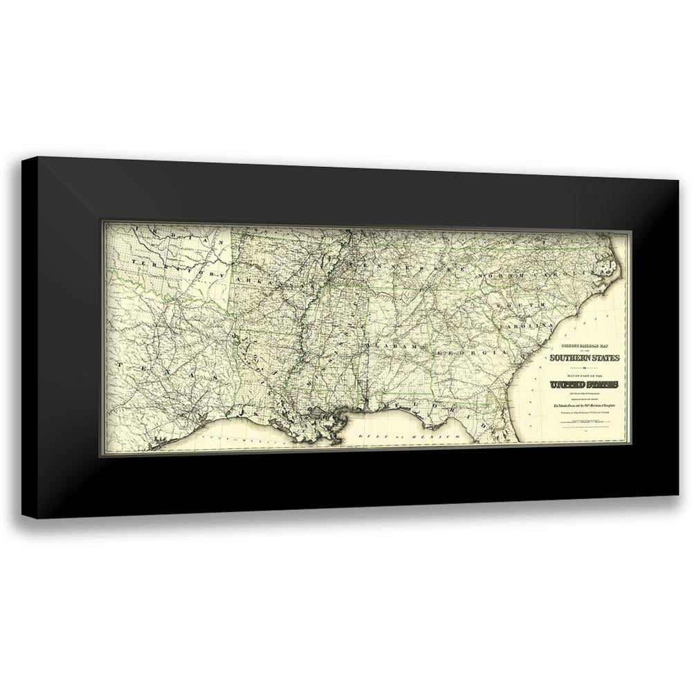 Colton 18x10 Black Modern Framed Museum Art Print Titled - United ...