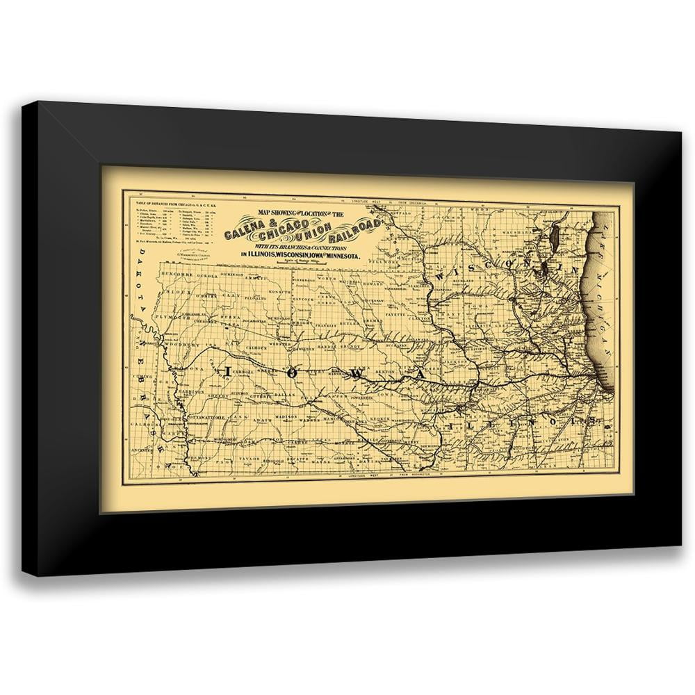 Colton 18x12 Black Modern Framed Museum Art Print Titled - Galena and ...