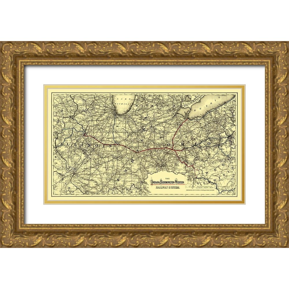 Colton 18x12 Gold Ornate Wood Framed with Double Matting Museum Art ...