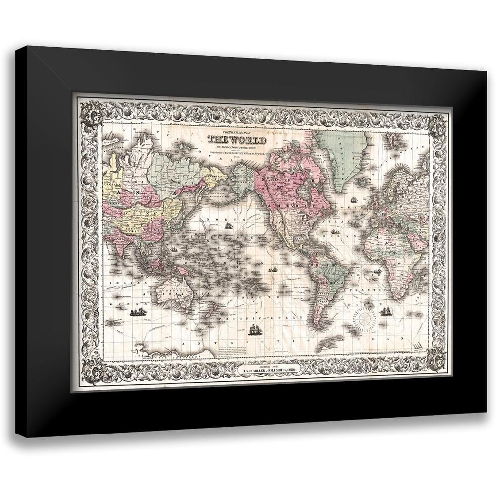 Colton 18x14 Black Modern Framed Museum Art Print Titled - 1852 Coltons ...