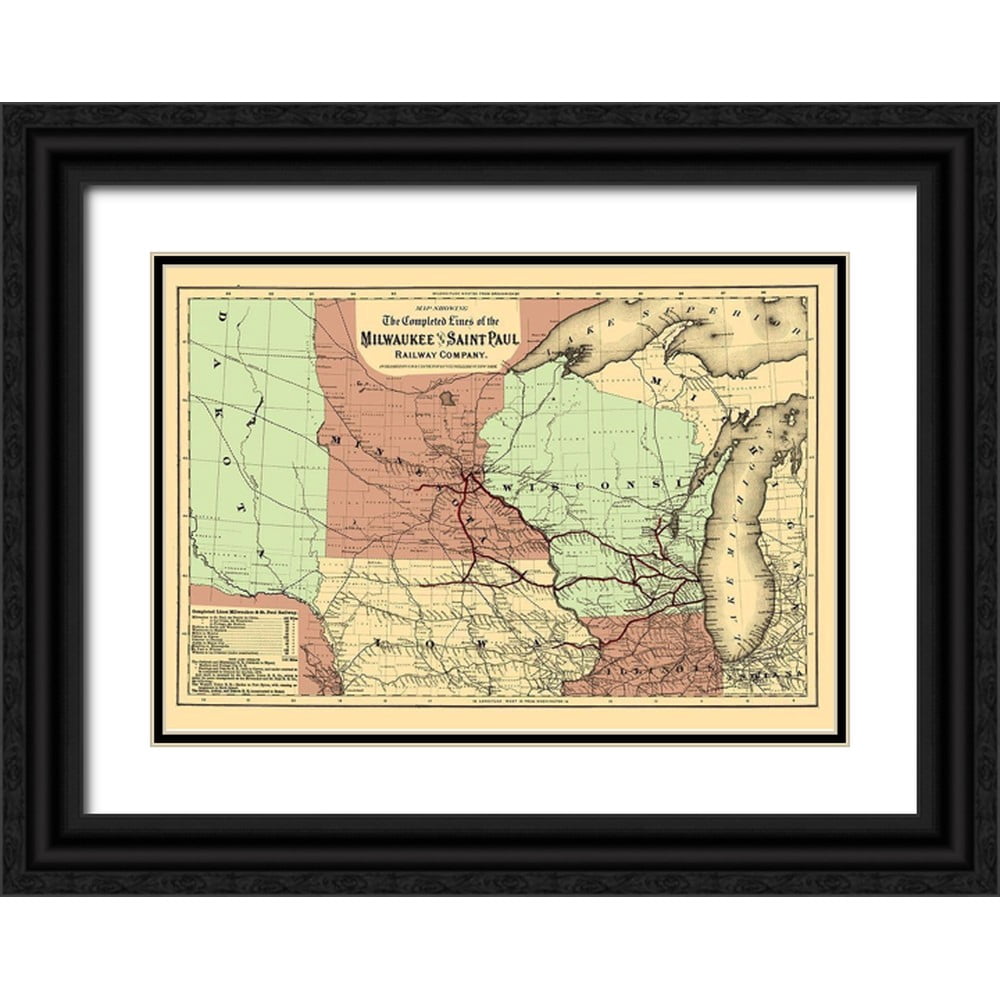Colton 18x14 Black Ornate Wood Framed with Double Matting Museum Art ...