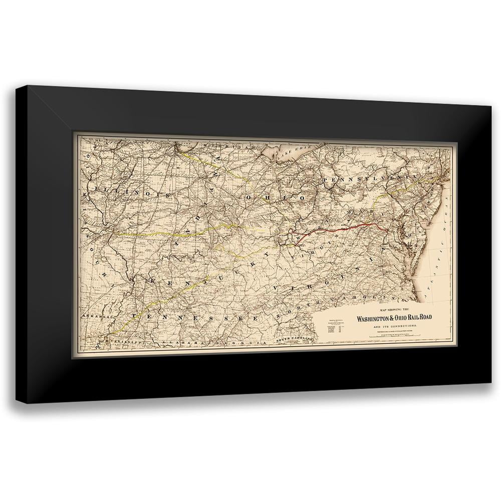 Colton 24x15 Black Modern Framed Museum Art Print Titled - Washington ...