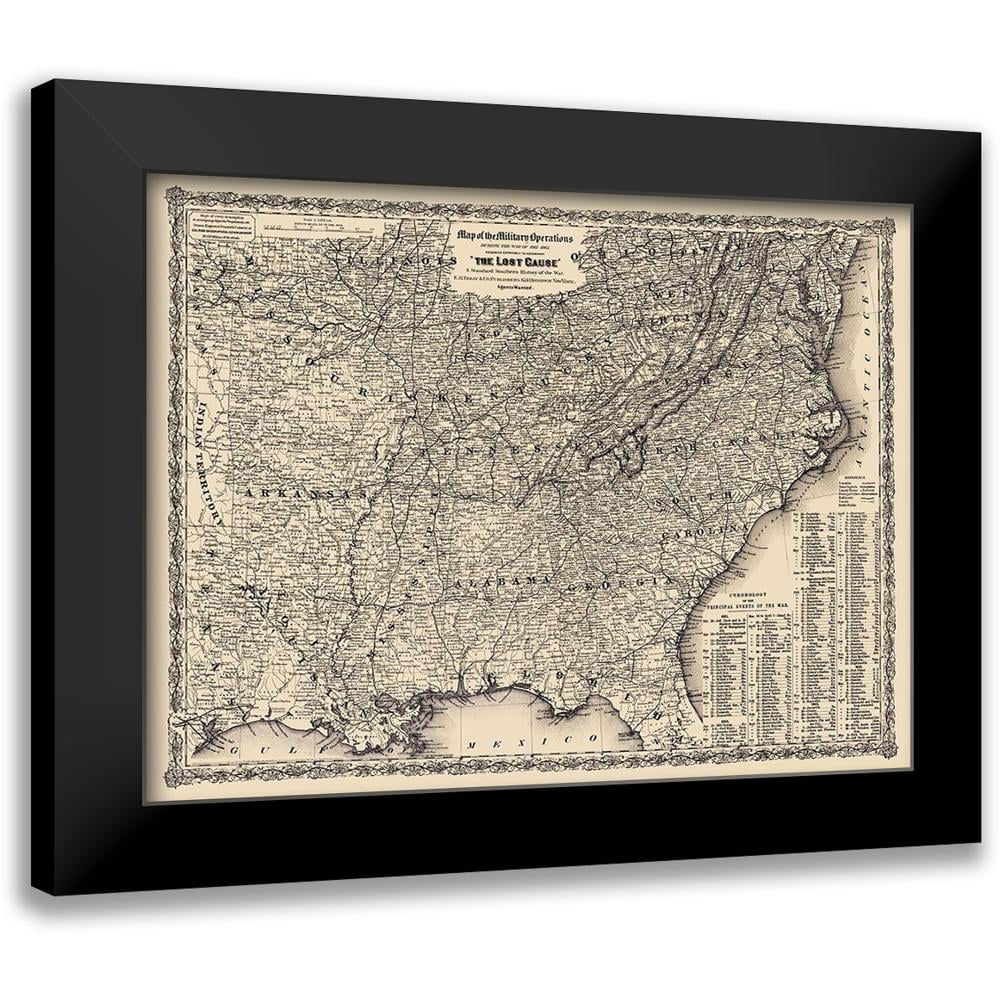 Colton 24x19 Black Modern Framed Museum Art Print Titled - Military ...