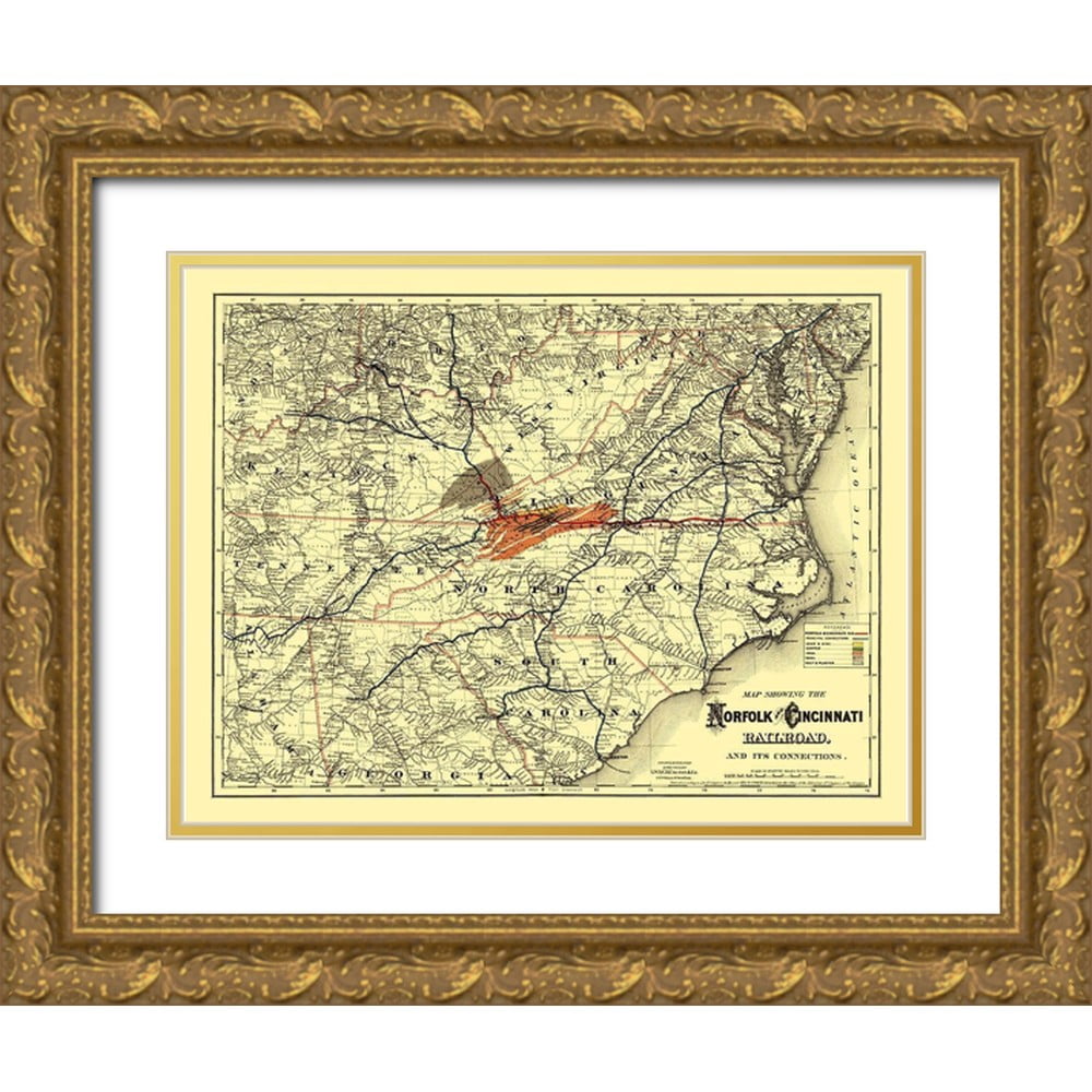 Colton 24x19 Gold Ornate Wood Framed with Double Matting Museum Art ...