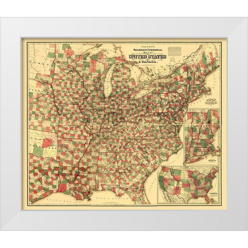 Colton 30x26 White Modern Wood Framed Museum Art Print Titled ...