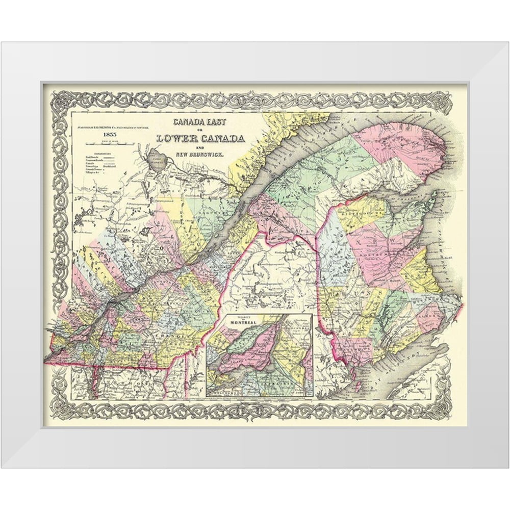 Colton 31x26 White Modern Wood Framed Museum Art Print Titled - East ...