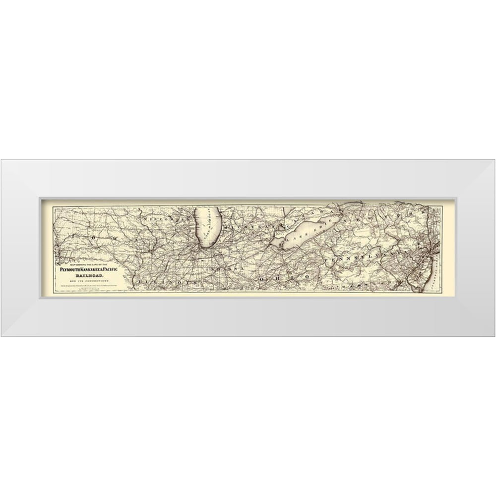 Colton 32x11 White Modern Wood Framed Museum Art Print Titled ...