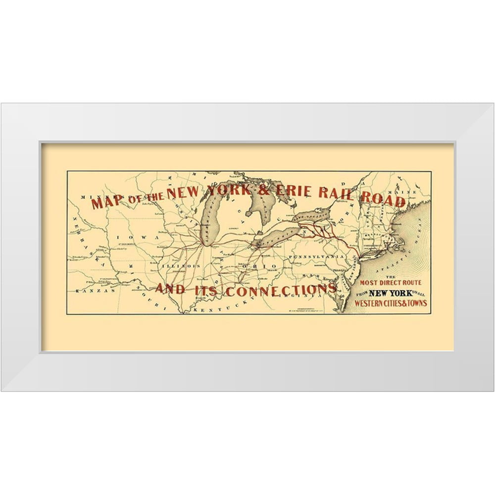 Colton 32x18 White Modern Wood Framed Museum Art Print Titled - New ...