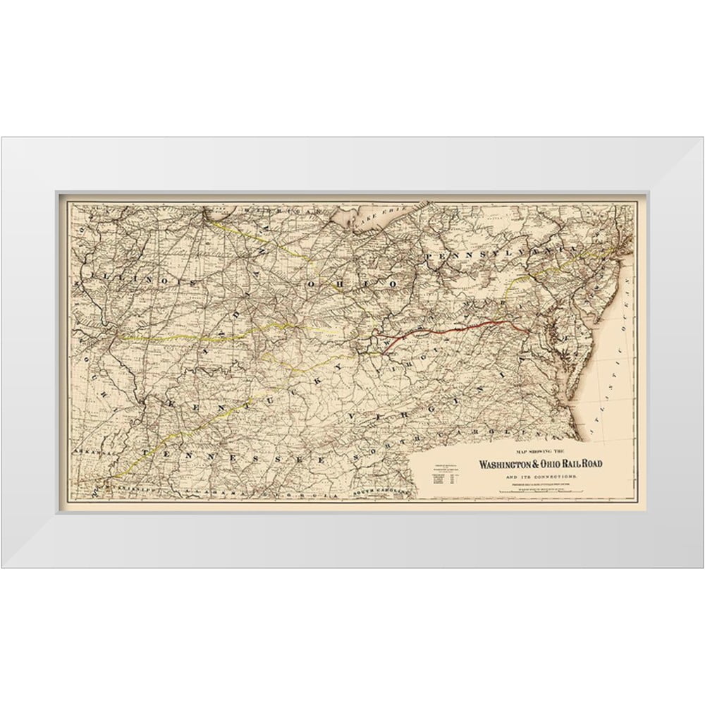 Colton 32x19 White Modern Wood Framed Museum Art Print Titled ...