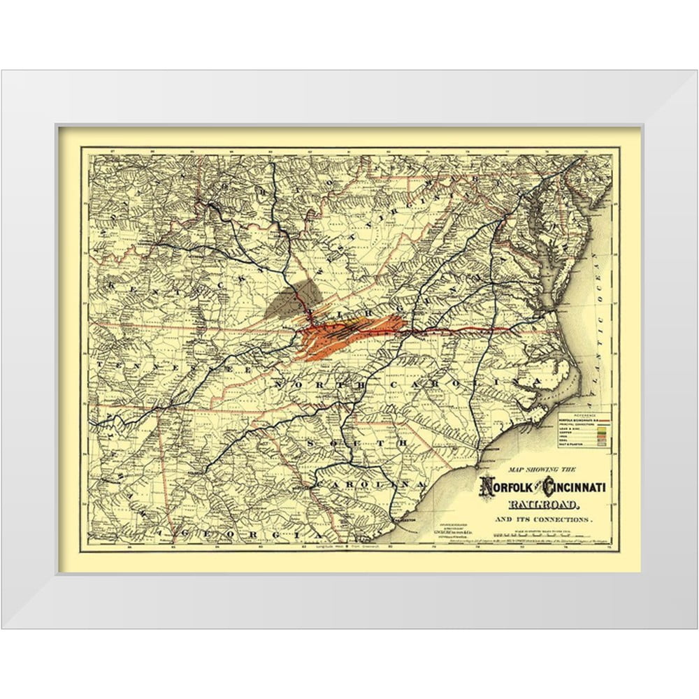 Colton 32x25 White Modern Wood Framed Museum Art Print Titled - Norfolk ...