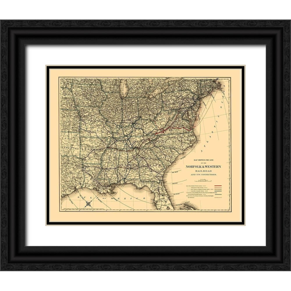 Colton 32x26 Black Ornate Wood Framed with Double Matting Museum Art ...