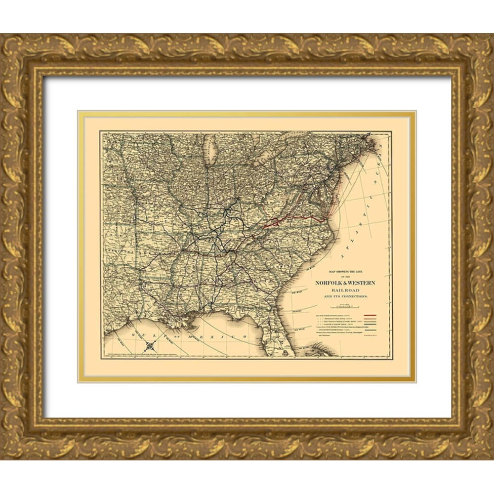 Colton 32x26 Gold Ornate Wood Framed with Double Matting Museum Art ...