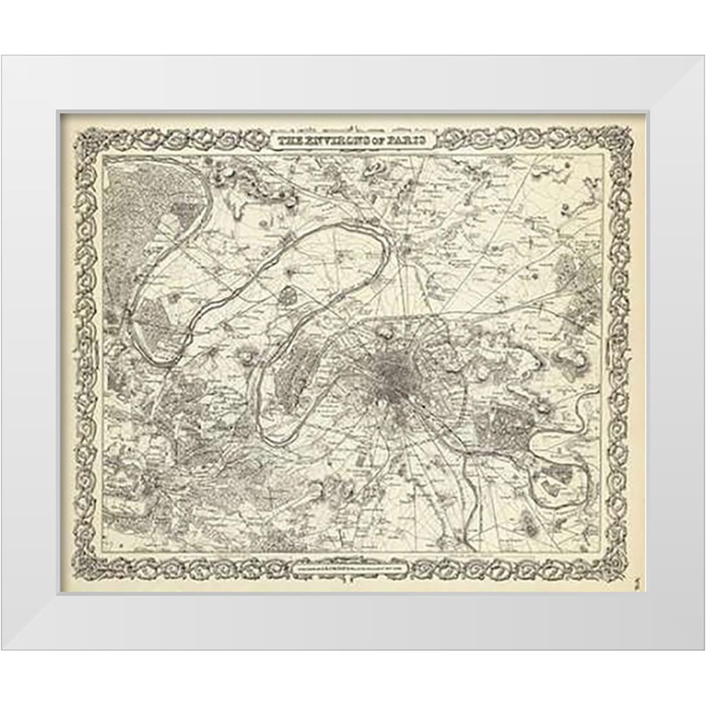 Colton, G.W 17x15 White Modern Wood Framed Museum Art Print Titled ...