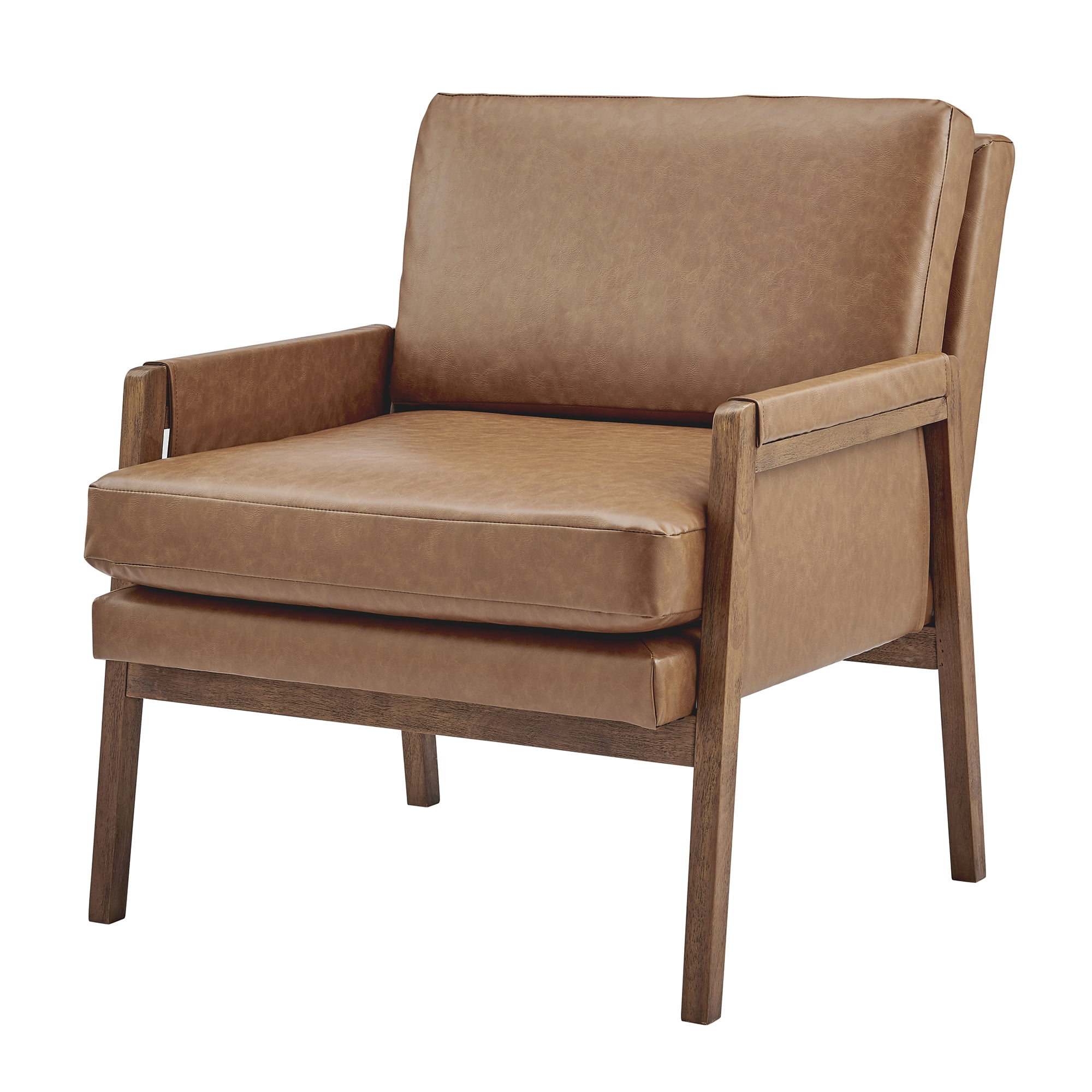New Pacific Direct Colton 19" PU Plywood Accent Arm Chair in Yellow ...