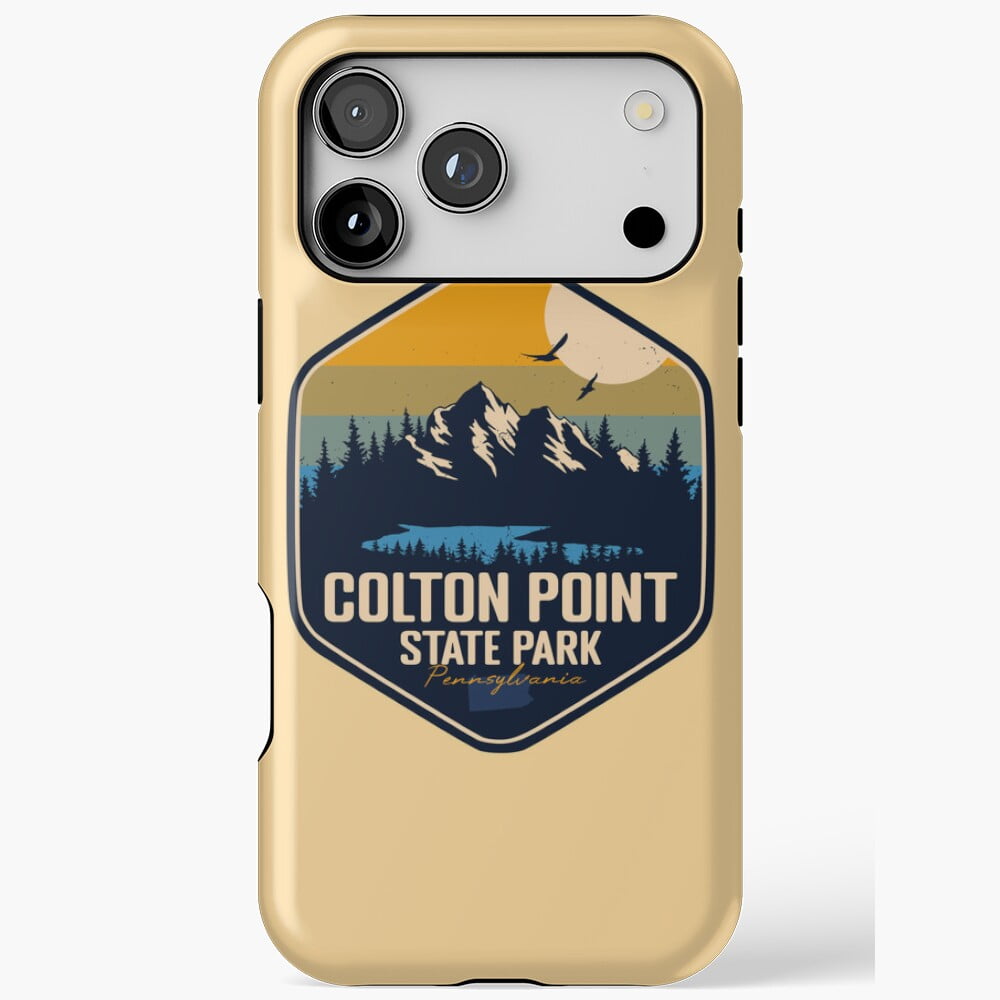 Colton Point Pennsylvania State Park Retro Badge For iPhone 11-17 Pro ...