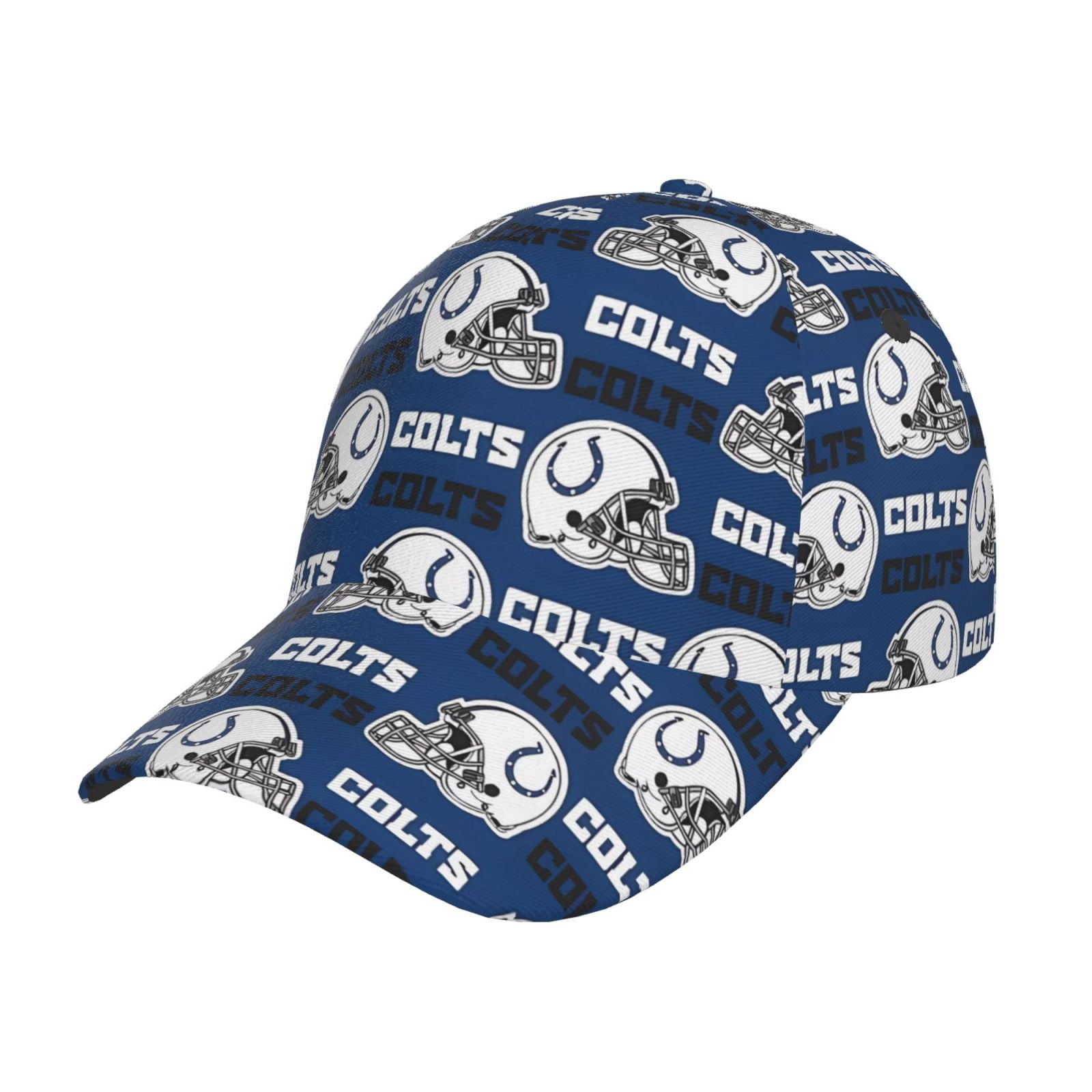 Colts Baseball Cap Football Team Logo Custom Full printing Adjustable ...