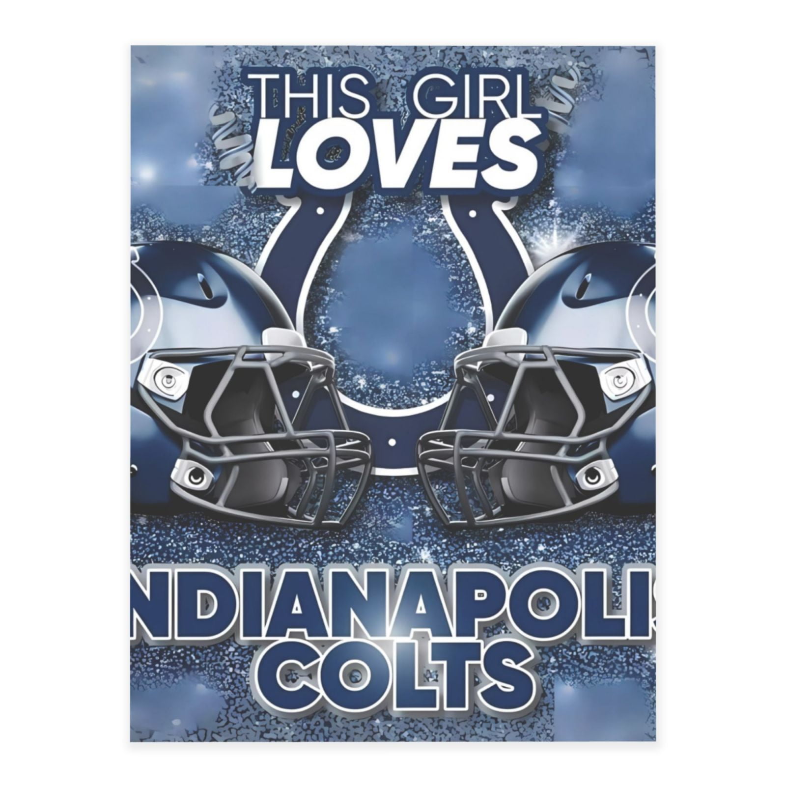 Colts Crystal Sticker Football Team Stickers Fans DIY Gift Decorative ...