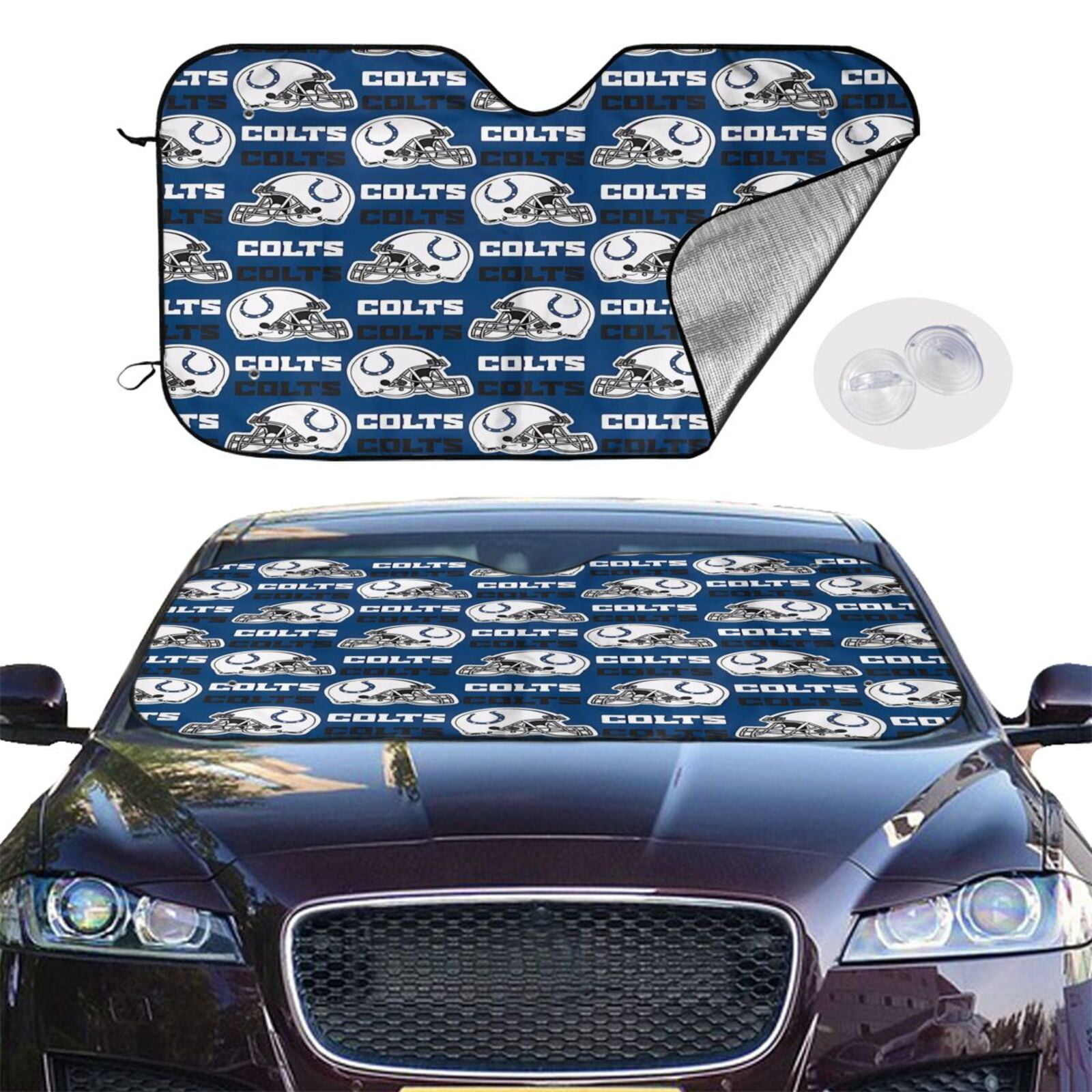 Colts Football Team Foldable Car Front Windshield Sun Visor for Car ...