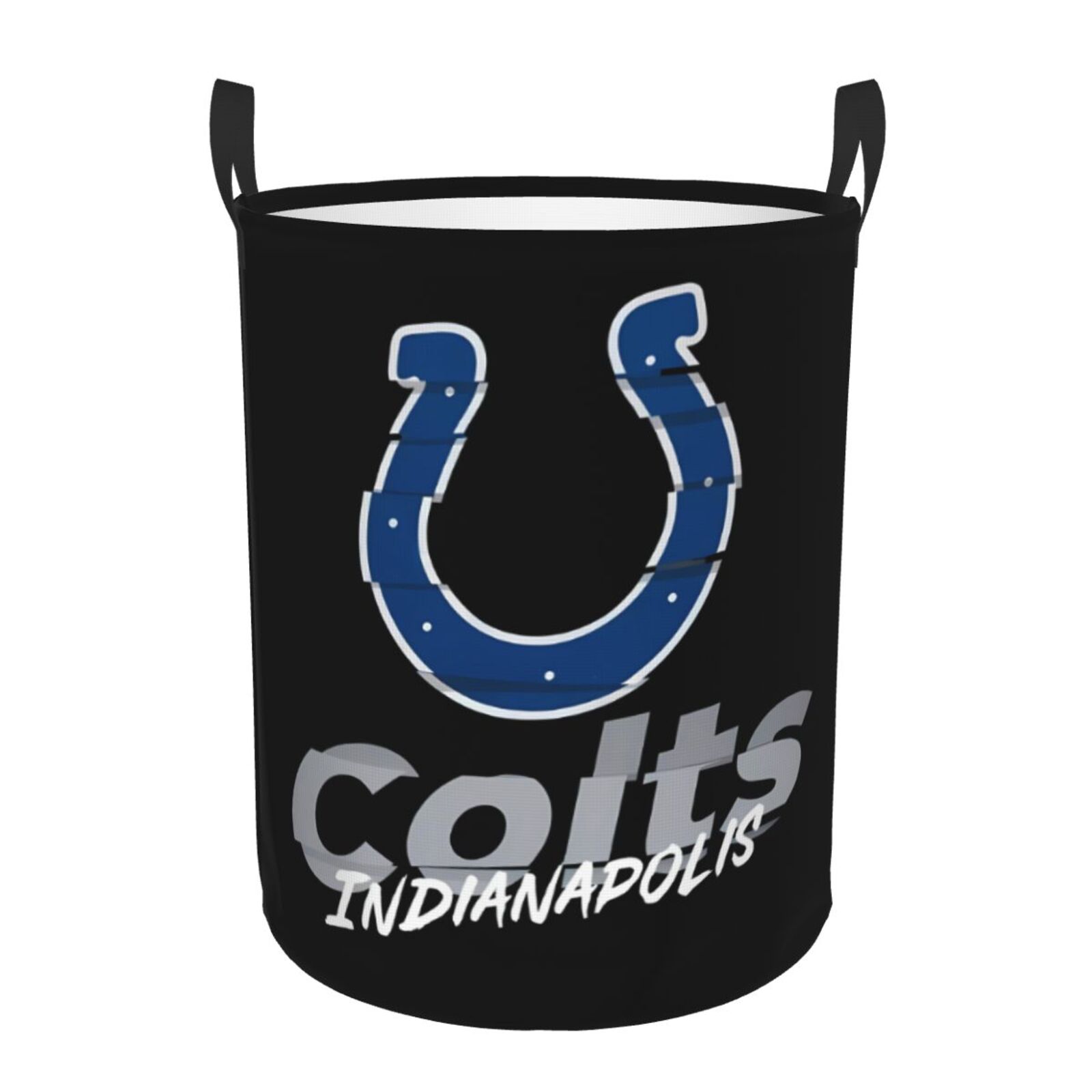 Colts Football Team Round Single Layer Laundry Basket, Baby Round ...
