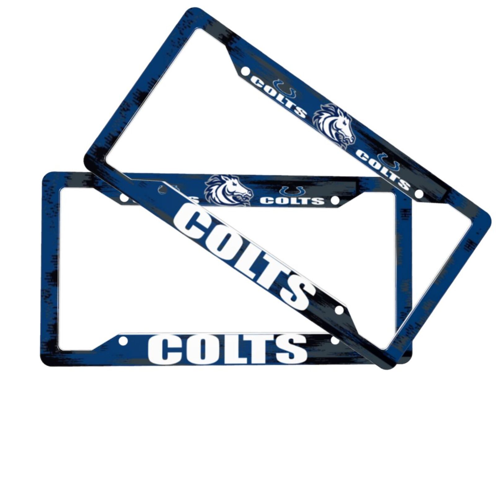 Colts License Plate Frames Cover Aluminum Four-Hole License Plate Frame ...