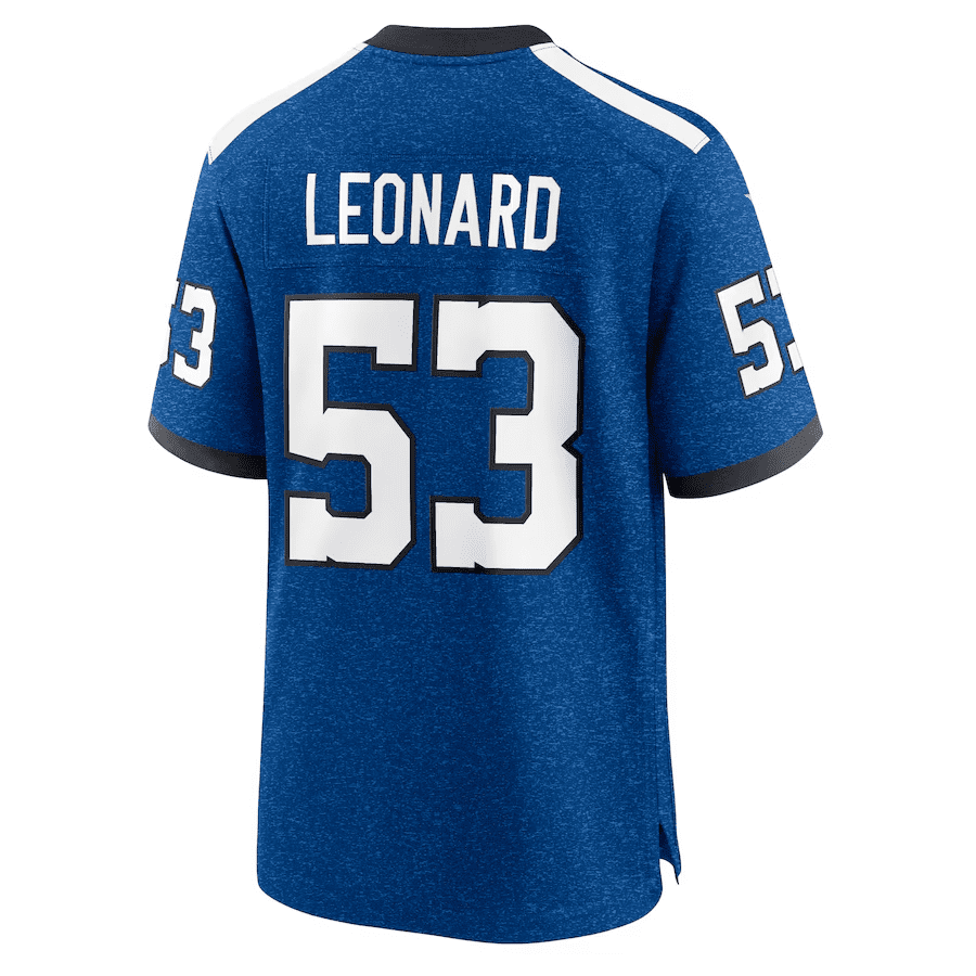 Coltss Men's Home Limited Shaquille Leonard#53 Fans short sleeve Game ...