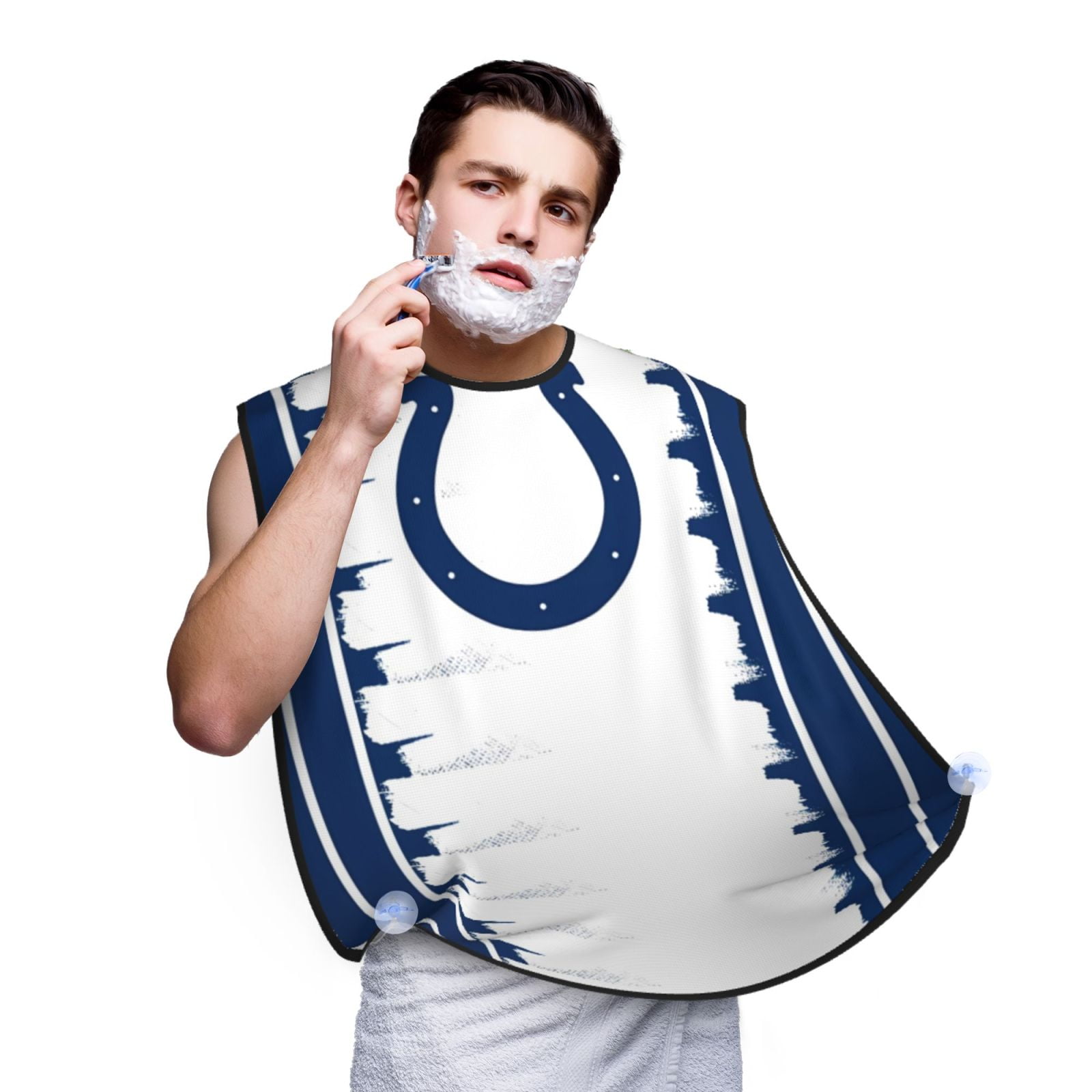 Colts Men’s Shave Bib Beard Bib Apron, Beard Hair Catcher For Men ...