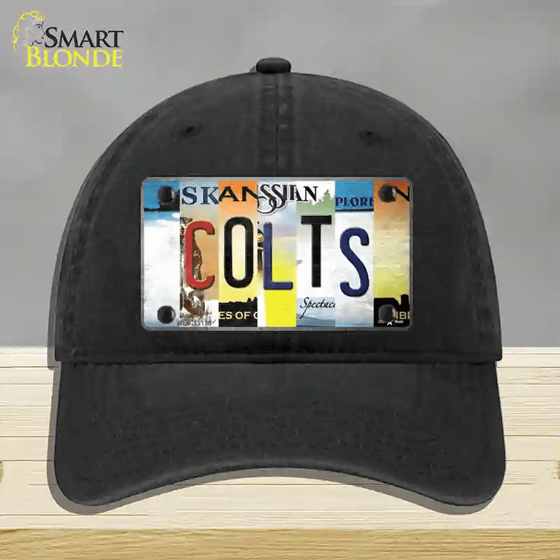 Colts Strip Art Novelty License Plate Hat Tag Unconstructed Cotton ...