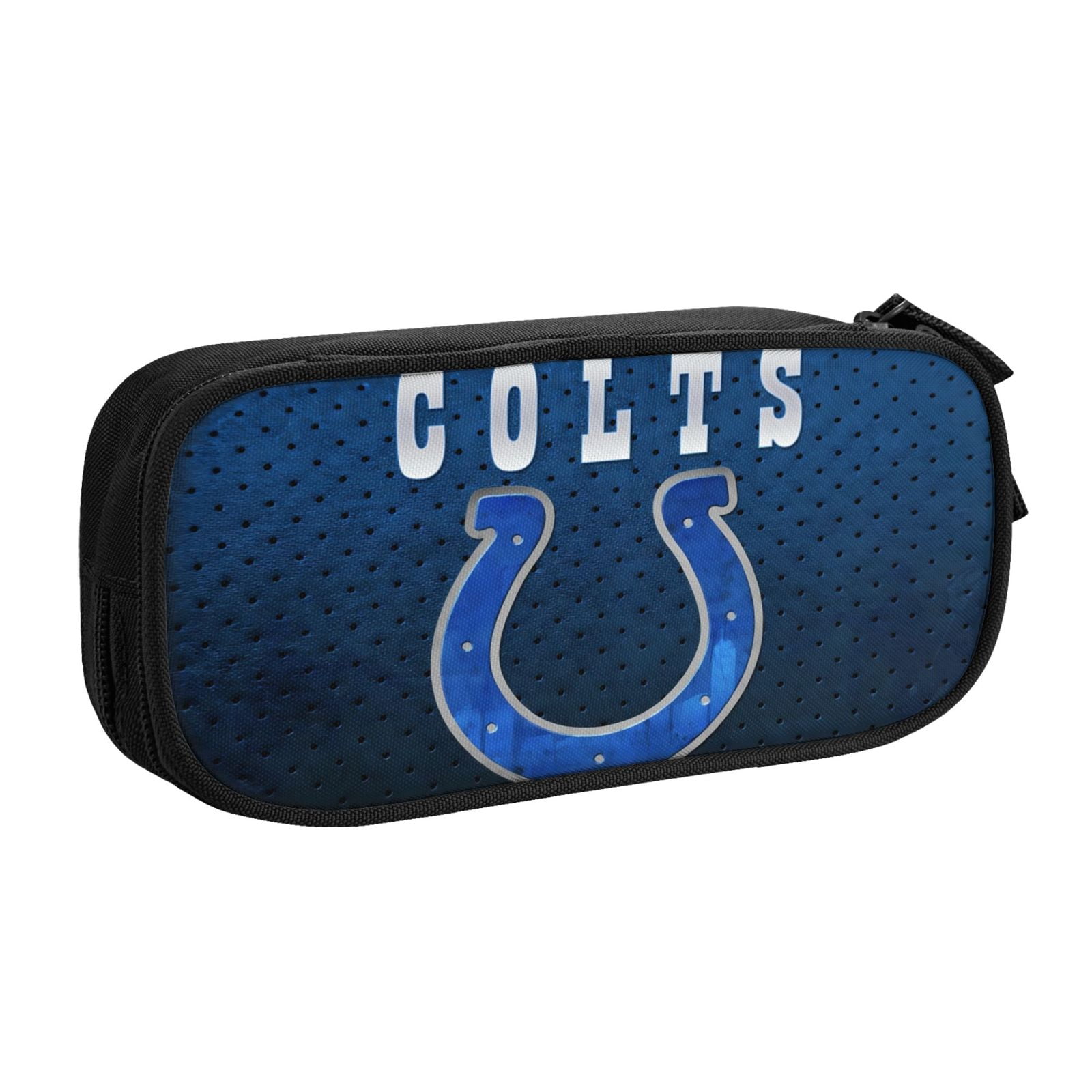 Colts Team Large Capacity Double Layer Pencil Case Zipper Stationery ...